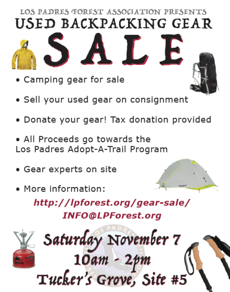 LPFA Used Gear Sale – Los Padres Forest Association